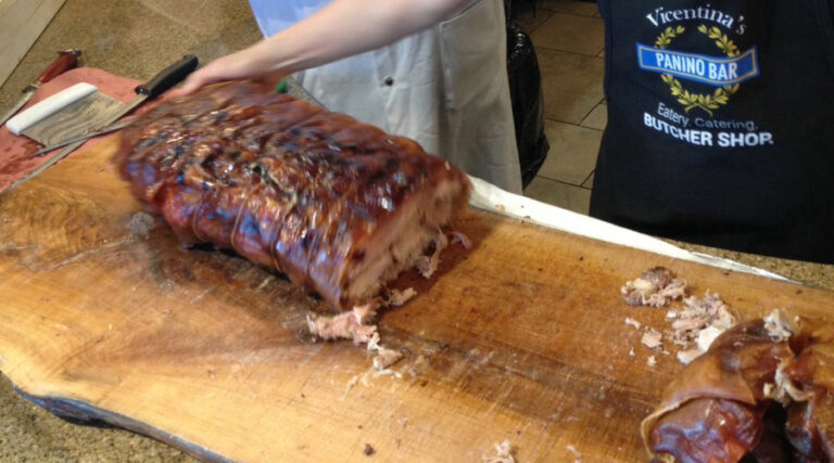 Porchetta & Spiedini. Signature dishes at Vicentina. - Vicentina Fine Foods